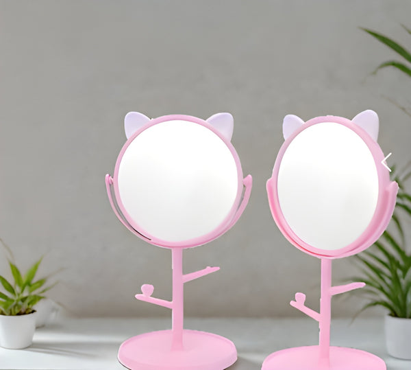 Kitty Shaped Rotating Vanity Mirror | Hello Kitty Table Mirror ...